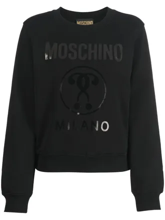 Moschino sweat en coton biologique &agrave; logo imprim&eacute; - Noir