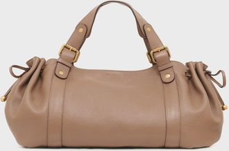 Gerard Darel Sac &agrave; main en cuir grain&eacute; int&eacute;rieur m&eacute;tallis&eacute; - 24H