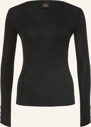 HUGO BOSS Longsleeve Edeline schwarz