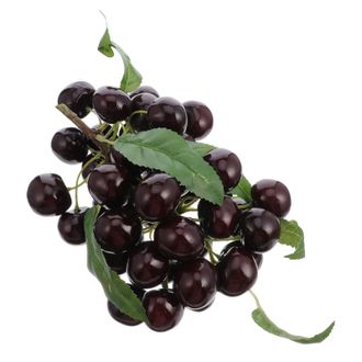 BESPORTBLE K&uuml;nstliche Kirschen mit Blatt 43 St&uuml;ck Lebensecht aus Schaumstoff Langlebig und Farbecht Dekoration f&uuml;r Haus Markt und Fotorequisiten