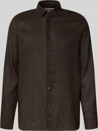 Drykorn Slim Fit Freizeithemd aus Leinen-Baumwoll-Mix Modell RAMIS