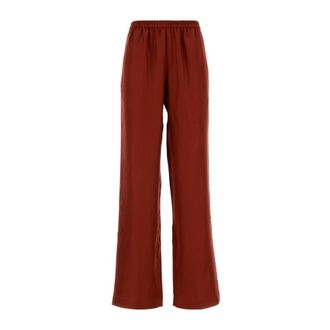 Loulou Studio Femme, Pantalons, Rouge, Taille: 42 FR Alera Palazzo Pant