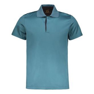 Moorer Homme, Tops, Bleu, Taille: L Polo en Coton Classique