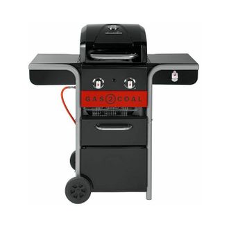 Char-Broil Barbecue hybride &agrave; gaz et charbon 2 br&ucirc;leurs inox - Plateau &agrave; charbon brevet&eacute; - Thermom&egrave;tre int&eacute;gr&eacute; - Pour 4 &agrave; 6 personnes - Char-Broil - Gas2Coal