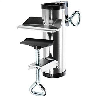 Com-Four Com-four Porte-Parasol en Métal XL - Pied pour Balcon, Terrasse ou Table (01 Pièce - Ø 25-38mm)