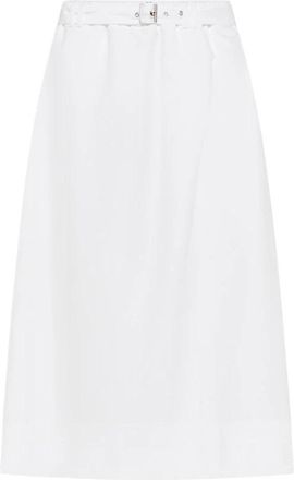 Seventy Femme, Jupes, Blanc, Taille: 36 FR Gonna in misto lino