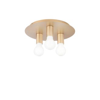Luce-Ambiente-Design Strike Three-Light Gold Metal Ceiling Light