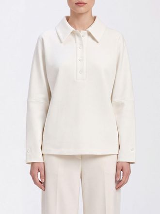 Liviana Conti Polo &agrave; manches longues Miranda en viscose avec patte &agrave; 3 boutons
