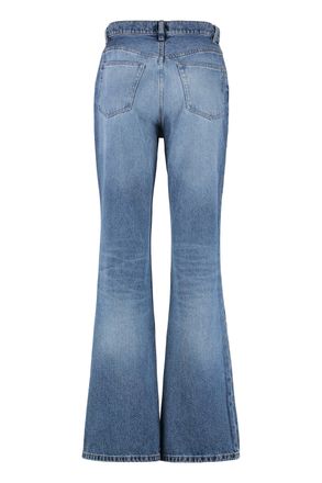 A.P.C. Womens Romy High-Rise Flared Jeans Denim Cotton