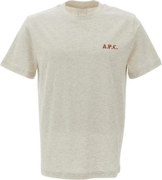 A.P.C. Carlos T-Shirt - - Tops - Herren - Beige - L