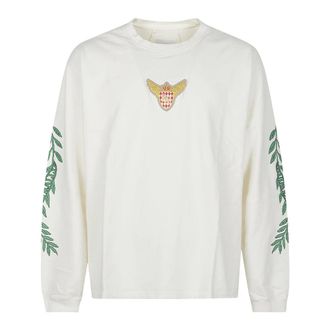 Rhude Tripoli Wreath Langarmshirt - - Tops - Herren - Wei&szlig; - S