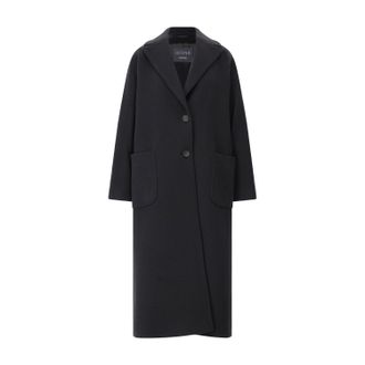 Cinzia Rocca Maxi-Mantel im Herrenschnitt