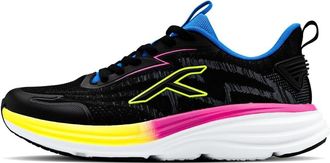 Hundred Hundred Herren Soft Stride Running Shoe, Schwarz Blau Limettengrün, 44 EU