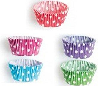 Decora 0339668 PAPIERFÖRMCHEN Punktemuster GRÜN 50X32 MM 75ST