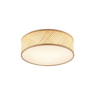 QAZQA Orientalisch Orientalische Bambus-Deckenleuchte I Deckenlampe I Lampe I Leuchte Natur 40cm - TremmoI 3-flammig I Wohnzimmer I Schlafzimmer - Bamboo Ru