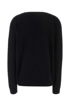 The Row Womens Black Cashmere Phora Sweater Exterior: T-Shirt T-shirts And Polos