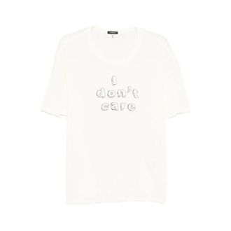 R13 Homme, Tops, Blanc, Taille: L T-Shirt Avec Imprim&eacute;