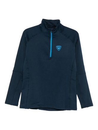 Rossignol Blackside Fleecejacke mit kurzem Reißverschluss - Blau