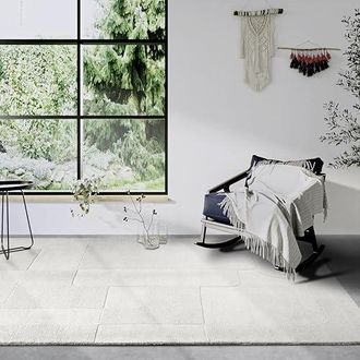 Villeroy & Boch Wollteppich Charlotte - Natur Wohnzimmerteppich - Handgewebt & Nat&uuml;rlich - Boho Teppich Wolle f&uuml;r Wohnzimmer, Schlafzimmer, Esszimmer, Flur, K&uuml;che - C