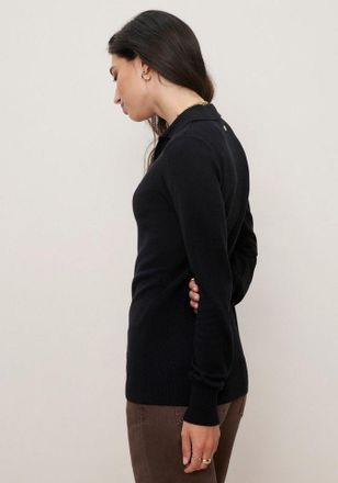 Tamaris Strickpullover mit Polokragen, figurumspielende Passform, aus Feinstrick aus weicher Viskosemischung