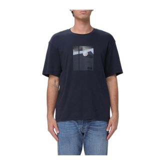 HUGO BOSS T-shirt GRX Relaxed - Homme - Tops - Bleu - Taille: M