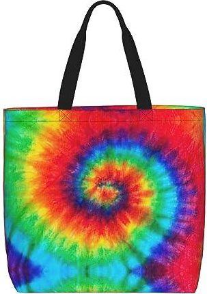 Generic Hippies Tie Dye Sac Courses R&eacute;utilisable Sacs De Courses Imperm&eacute;able Sac A Main Femme Pour Travail Shopping Universit&eacute;