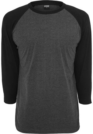 Urban Classics TB366 Herren 3/4 Sleeve Beung Regular Fit T-Shirt, Cha/Blk, M