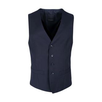 Roy Robson Ma&szlig;geschneiderte Weste Tasmania Wolle 100% - - Jackets - Herren - Blau - L
