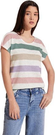 Street One Damen A320974 Shirt, Off White, 34 EU