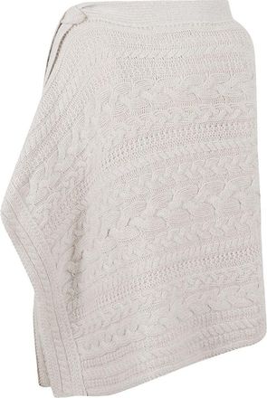 Ermanno Scervino Cable-Knit Cape - Cream