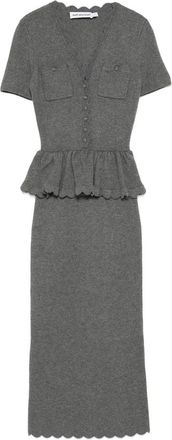 Self Portrait Femme, Robes, Gris, Taille: 38 FR Knitted Dress