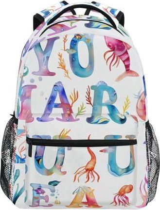 Generic Alphabet Complet Cartables Scolaires Antivol Sacs D&Eacute;cole Unisexe Cartable Scolaire Pour D&eacute;placements Sport V&eacute;lo 29X40Cm