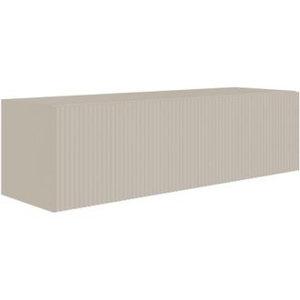 Selsey Selsey Veldio - TV-Lowboard h&auml;ngend mit geriffelten Fronten, 100 cm, greige