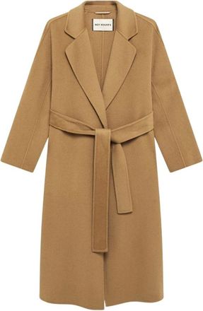 Roy Rogers Femme, Manteaux, Brun, Taille: 40 FR Long Wool Coat