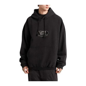 Vans Homme, Sweatshirts et sweats &agrave; capuche, Noir, Taille: M Oval Logo Sweat &agrave; capuche