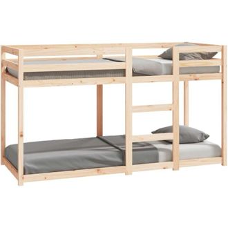 vidaXL Etagenbett 75x190 cm Massivholz Kiefer Vidaxl