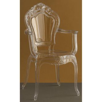 Biscottini International Chaises en polycarbonate Fauteuil en plastique dext&eacute;rieur Chaise de Cuisine et Salon Fauteuils de Salle &agrave; manger et Chambre