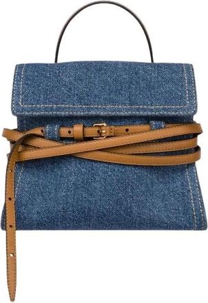 Moschino Femme, Sacs, Bleu, Taille: ONE Size Tie Me Bag