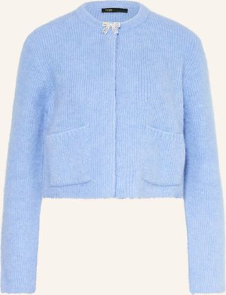 Maje Strickjacke Mit Alpaka blau