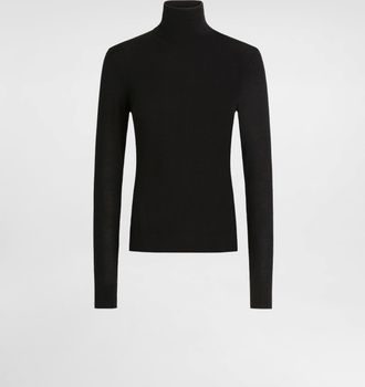 Dolce & Gabbana Rollkragenpullover Aus Kaschmir - Frau Strickwaren Schwarz 40