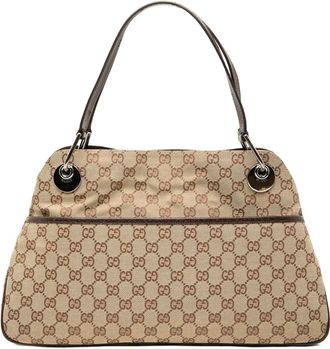 Gucci Hobo Bags - GG Canvas Eclipse Shoulder Bag - Gr. unisize - in Braun - f&uuml;r Damen