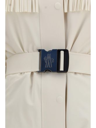 Moncler Fringed Technical Poplin Ski Suit - White