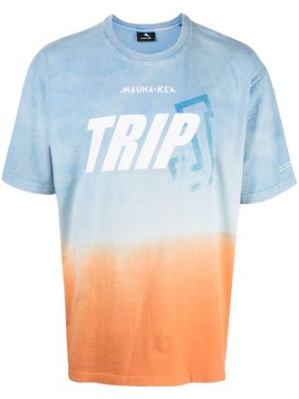 Mauna Kea t-shirt à logo imprimé - Bleu