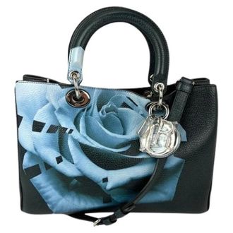 Dior Pre-owned Dunkelgr&uuml;ne Leder Lady Dior Tasche - - Pre-owned - Damen - Blau - ONE SIZE