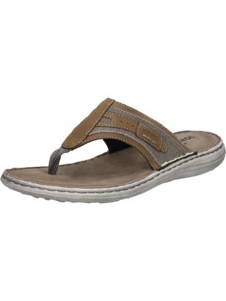 Josef Seibel Herren Zehentrenner Vincent 12, Männer Sandalen,Weite G (Normal),zehenstegsandalen,flip Flops,bequem,braun-Kombi,40 EU