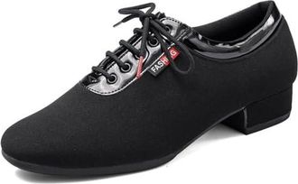 Generic Chaussures De Danse De Salon pour Hommes pour Femmes Chaussures De Pratique Professionnelle De Salsa &Agrave; Lacets &Agrave; Semelle Fendue Chaussures De Danse De 