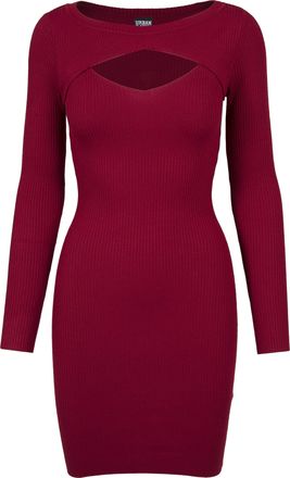 Urban Classics Damen Ladies Cut Out Dress Kleid, Rot (Burgundy 606), X-Large
