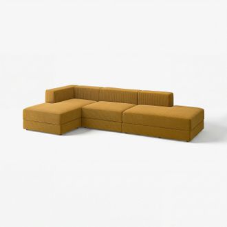 IKEA J&Auml;TTEBO 3,5er-Sitzelement mit R&eacute;camieren