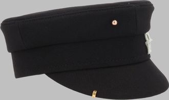 Ruslan Baginskiy KPC033.PF26_WAPRSSIRBBLACK Flat Cap - Black