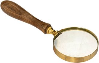 Atmosphera Atmosphera - Lupe - Mangoholz - 20-5x3 cm - Kastanienbraun